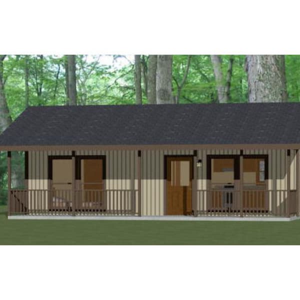 16x32 House Plans - Etsy