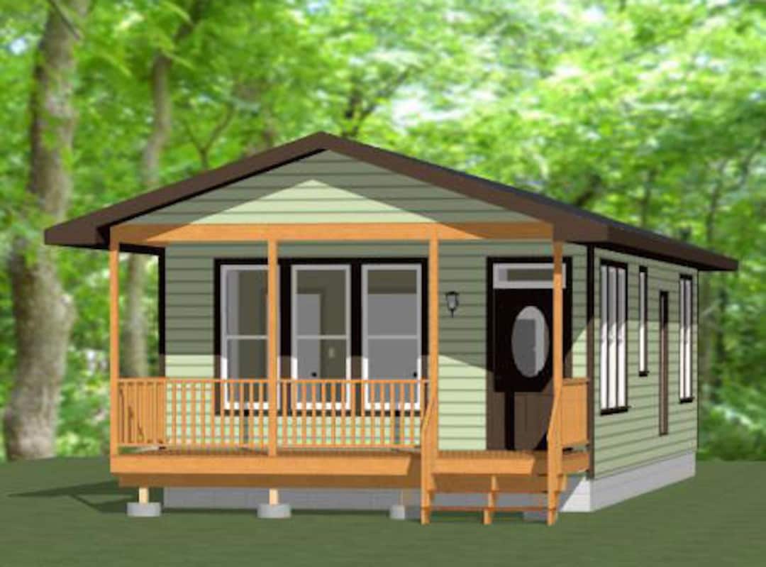 18x40 House -- 2-bedroom 1-bath -- 720 Sq Ft -- PDF Floor Plan ...