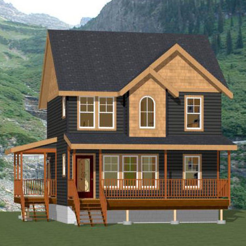 24x24 House Plan - Etsy