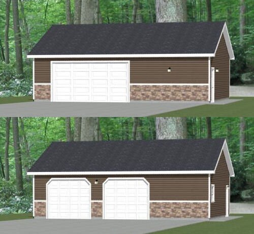 36x26 2-car Garage -- 936 Sq Ft -- PDF Floor Plan -- Instant Download ...