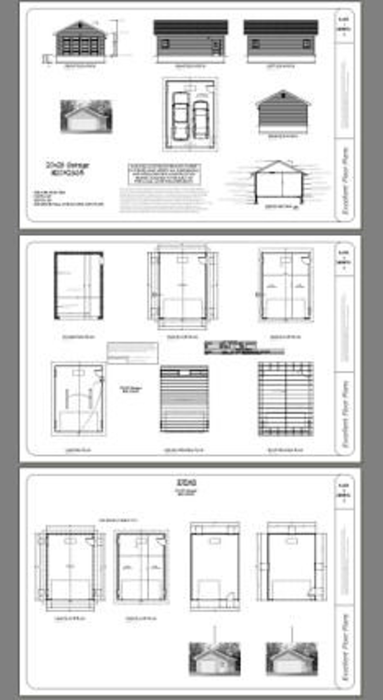 20x28 2-car Garages -- 560 Sq Ft -- 9ft Walls -- PDF Floor Plan ...