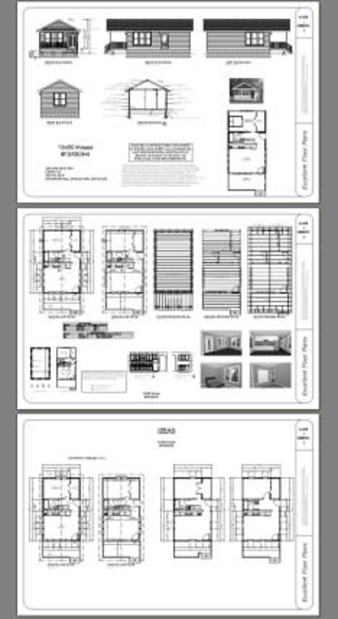 18x30 House -- 1-bedroom 1-bath -- 540 Sq Ft -- PDF Floor Plan ...