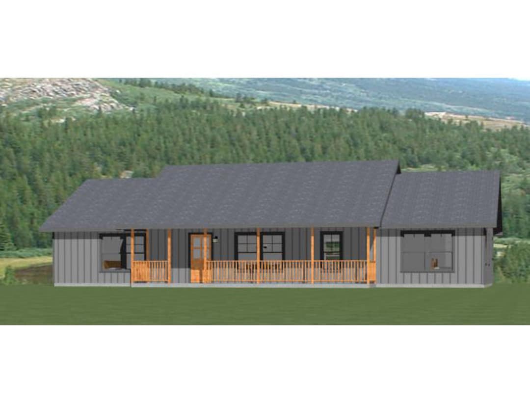 60x30 House -- 3-bedroom 2-bath -- 1,800 Sq Ft -- PDF Floor Plan ...