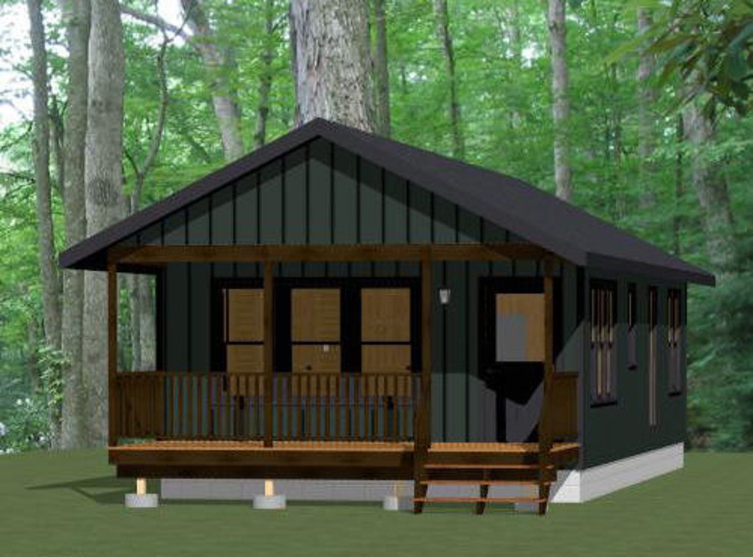 18x40 House -- 2-bedroom 1-bath -- 720 Sq Ft -- PDF Floor Plan ...