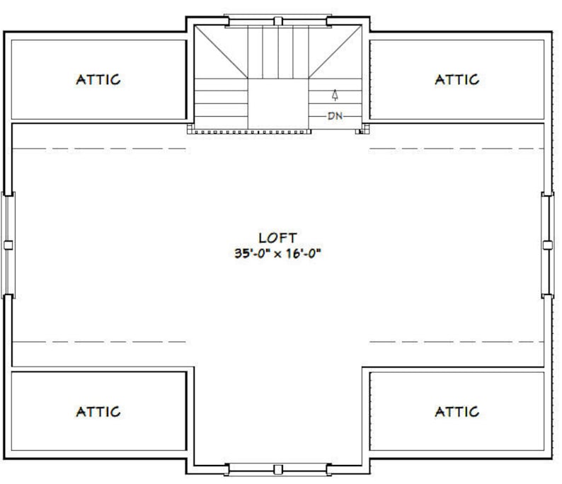 36x30 3-car Garages -- 1,605 Sq Ft -- PDF Floor Plan -- Instant ...