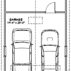 20x36 2-car Garages -- 1,128 Sq Ft -- 9ft Walls -- PDF Floor Plan ...