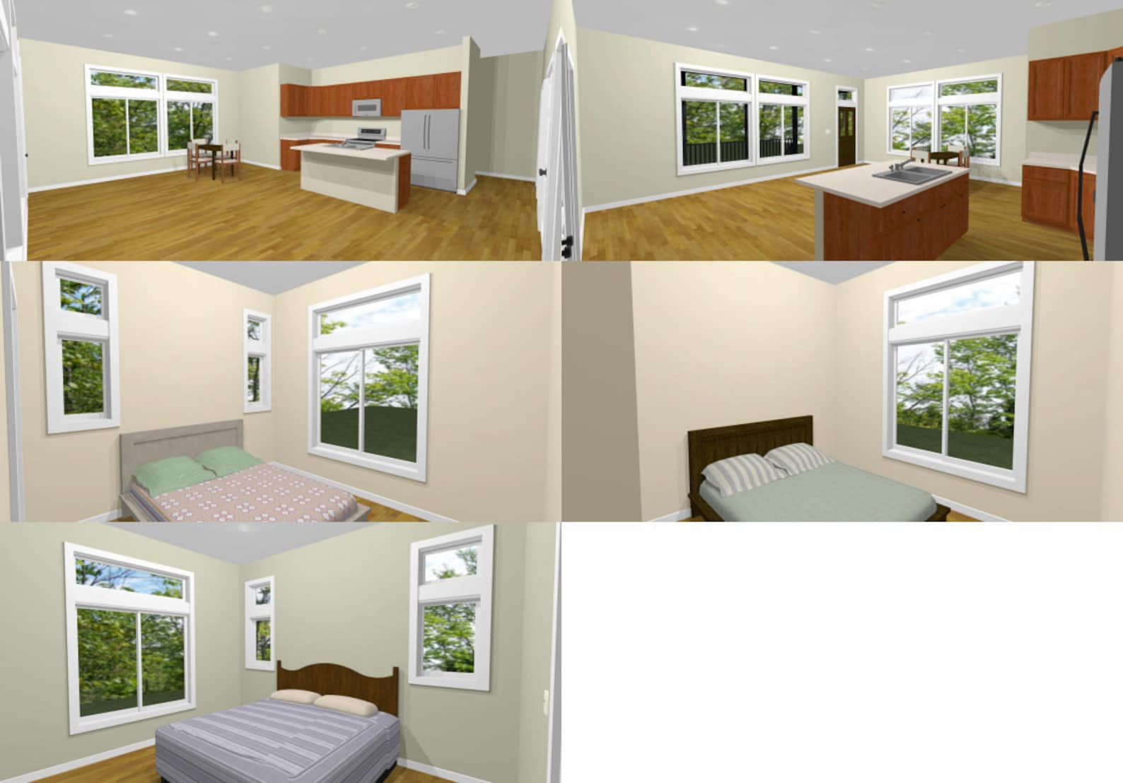 36x34 House 3-bedroom 2-bath 1224 Sq Ft PDF Floor - Etsy