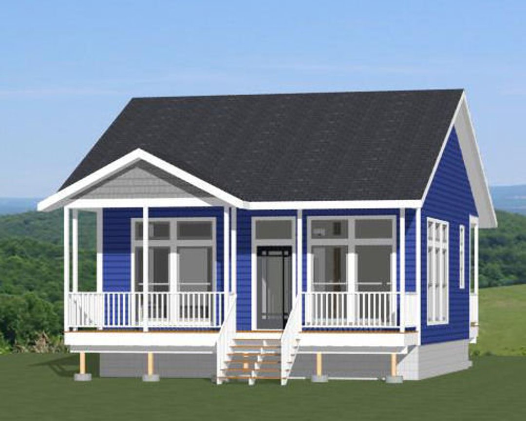 26x26 House -- 1-bedroom 1-bath -- 676 Sq Ft -- PDF Floor Plan ...