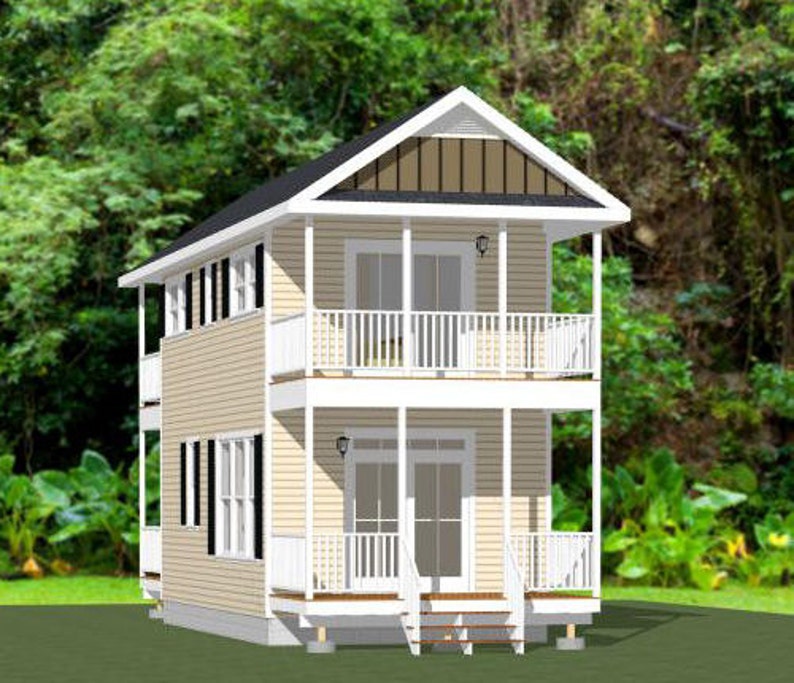 14x28 House -- 2-bedroom 1.5-bath -- 749 Sq Ft -- PDF Floor Plan ...