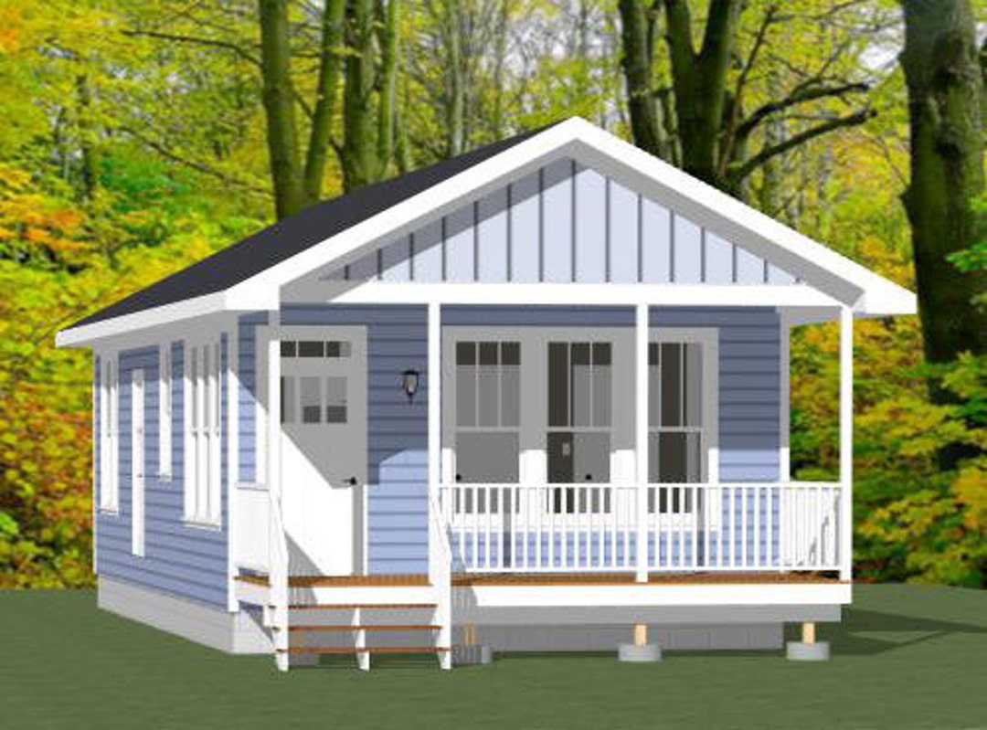 18x40 House -- 2-bedroom 1-bath -- 720 Sq Ft -- PDF Floor Plan ...