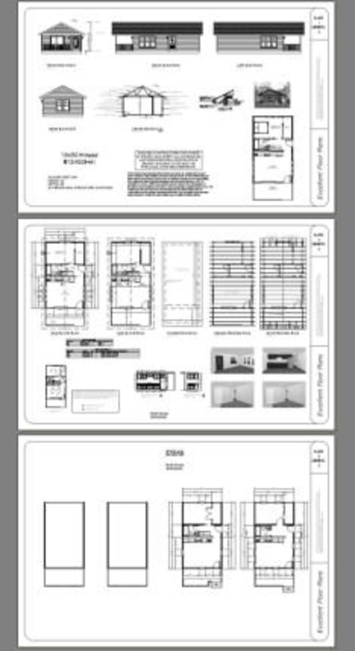 18x30 House -- 1-bedroom 1-bath -- 540 Sq Ft -- PDF Floor Plan ...