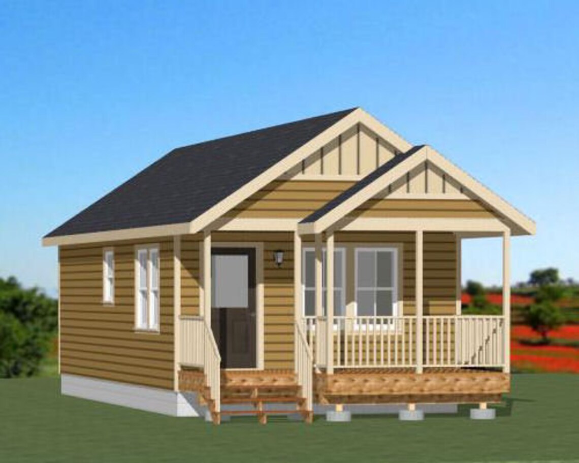 16x32 House 1-bedroom 1-bath 511 Sq Ft PDF Floor Plan Instant Download ...