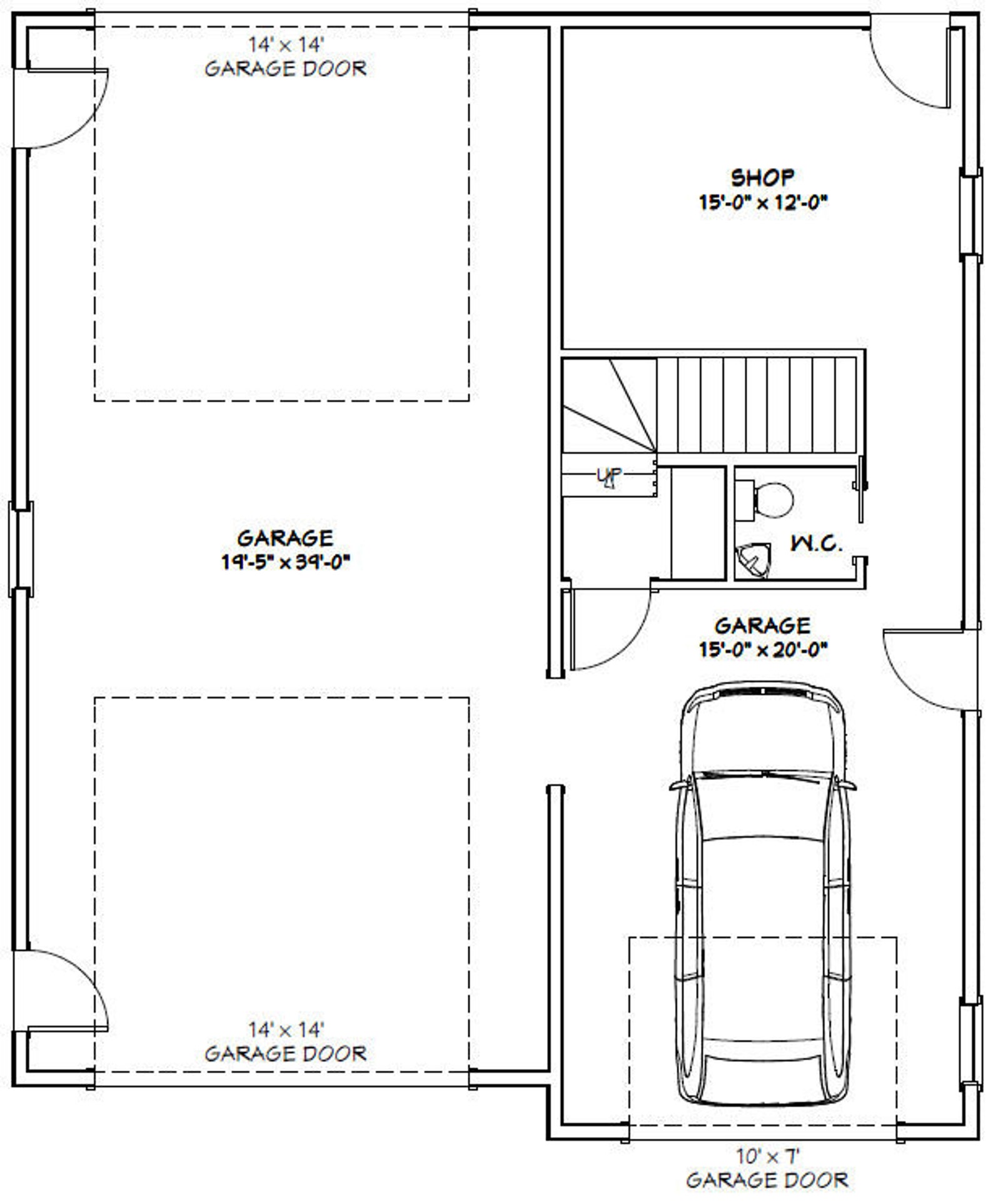 36x42 House 1-bedroom 1.5-bath 961 Sq Ft PDF Floor Plan Instant ...