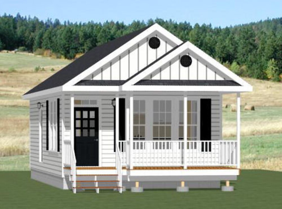 18x32 House -- 1-bedroom 1-bath -- 576 Sq Ft -- PDF Floor Plan ...