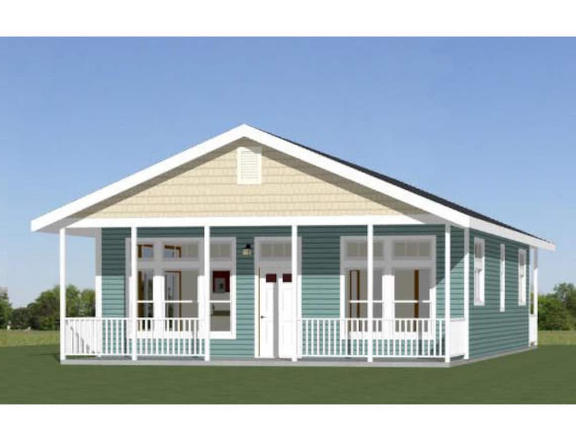 28x40 House -- 2-bedroom 2-bath -- 1,120 Sq Ft -- PDF Floor Plan ...