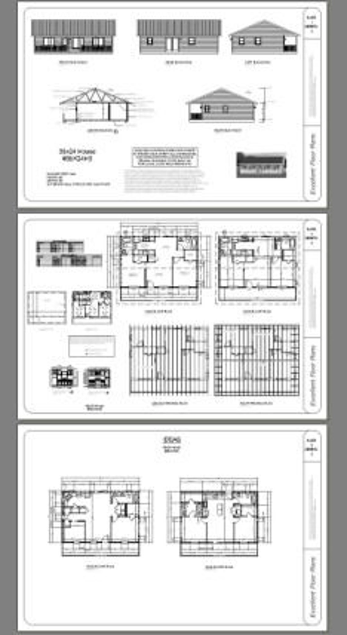 36x24 House 2-bedroom 2-bath 864 Sq Ft PDF Floor Plan Instant Download ...