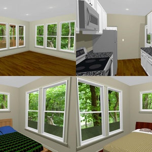 18x40 House -- 2-bedroom 1-bath -- 720 Sq Ft -- PDF Floor Plan ...