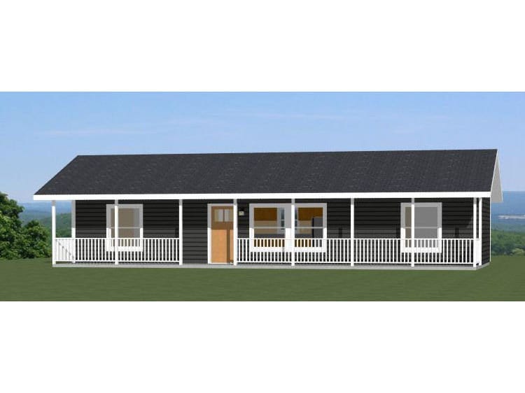 48x16 House -- 2-bedroom 2-bath -- 768 Sq Ft -- PDF Floor Plan ...