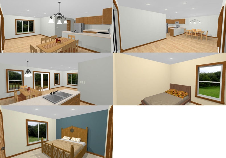 60x50 House -- 2-bedroom 2.5-bath -- 1,648 Sq Ft -- PDF Floor Plan ...