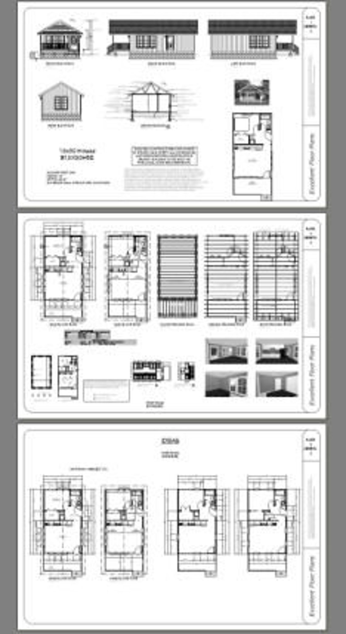 18x30 House -- 1-bedroom 1-bath -- 540 Sq Ft -- PDF Floor Plan ...