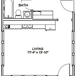 18x30 House -- 1-bedroom 1-bath -- 540 Sq Ft -- PDF Floor Plan ...