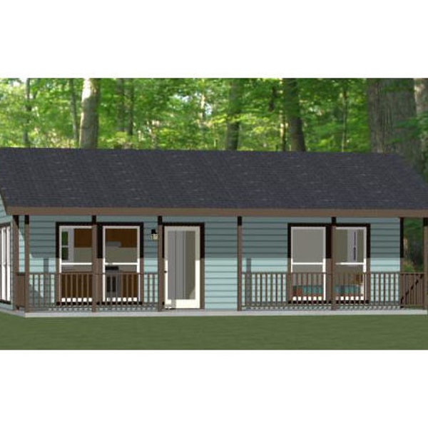 16x32 House Plans - Etsy