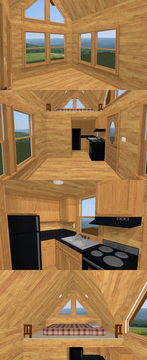 20x10 Tiny House 1-bedroom 1-bath 266 Sq Ft PDF Floor Plan Instant ...