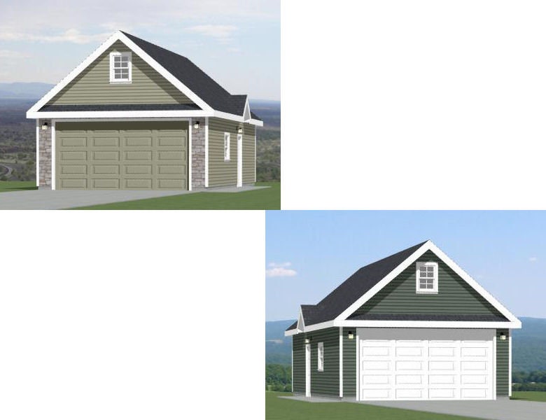 20x36 2-car Garages 1,128 Sq Ft 9ft Walls PDF Floor Plan Instant ...