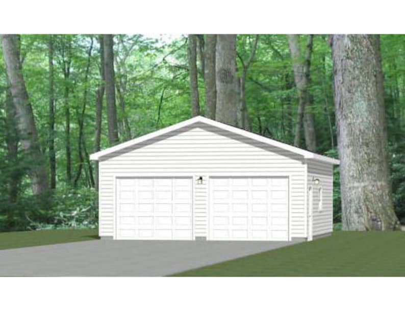 26x26 2-car Garage -- 676 Sq Ft -- PDF Floor Plan -- Instant Download ...