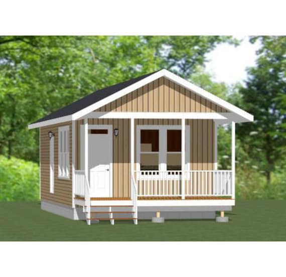 16x30 Tiny House 1-Bedroom 1-Bath 480 sq ft PDF Floor | Etsy