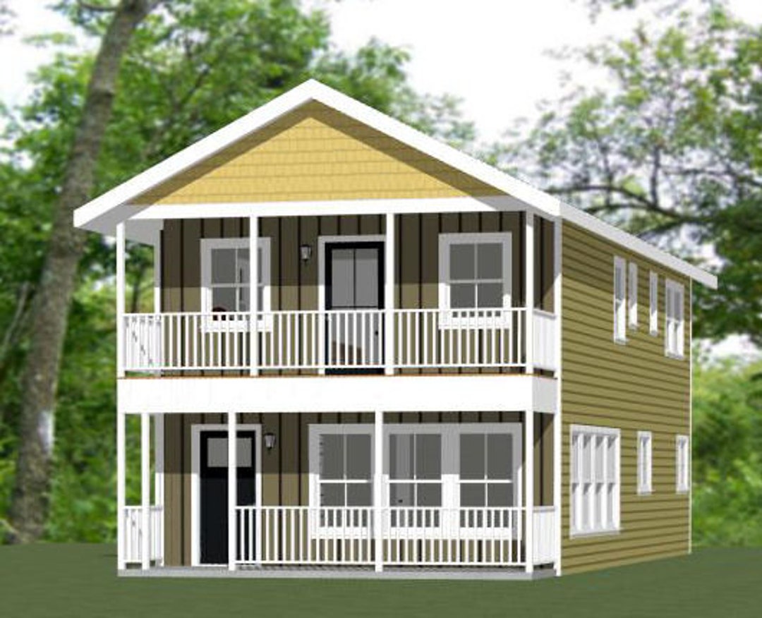 20x42 House -- 3 Bedroom 2.5 Bath -- 1,550 Sq Ft -- PDF Floor Plan ...
