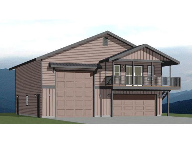 40x40 House 2-bedroom 2.5-bath 964 Sq Ft PDF Floor Plan Instant ...