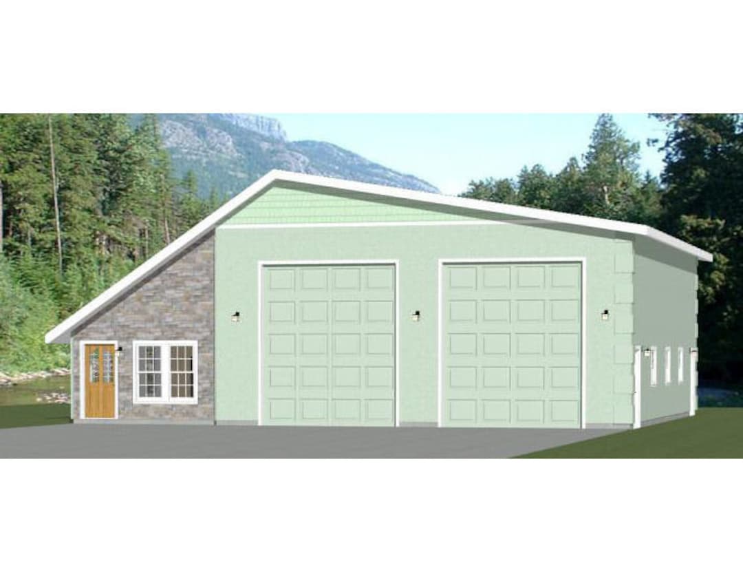 50x48 2 RV Garage -- 1 Br 1 Ba -- PDF Floor Plan -- 2,374 Sq Ft ...
