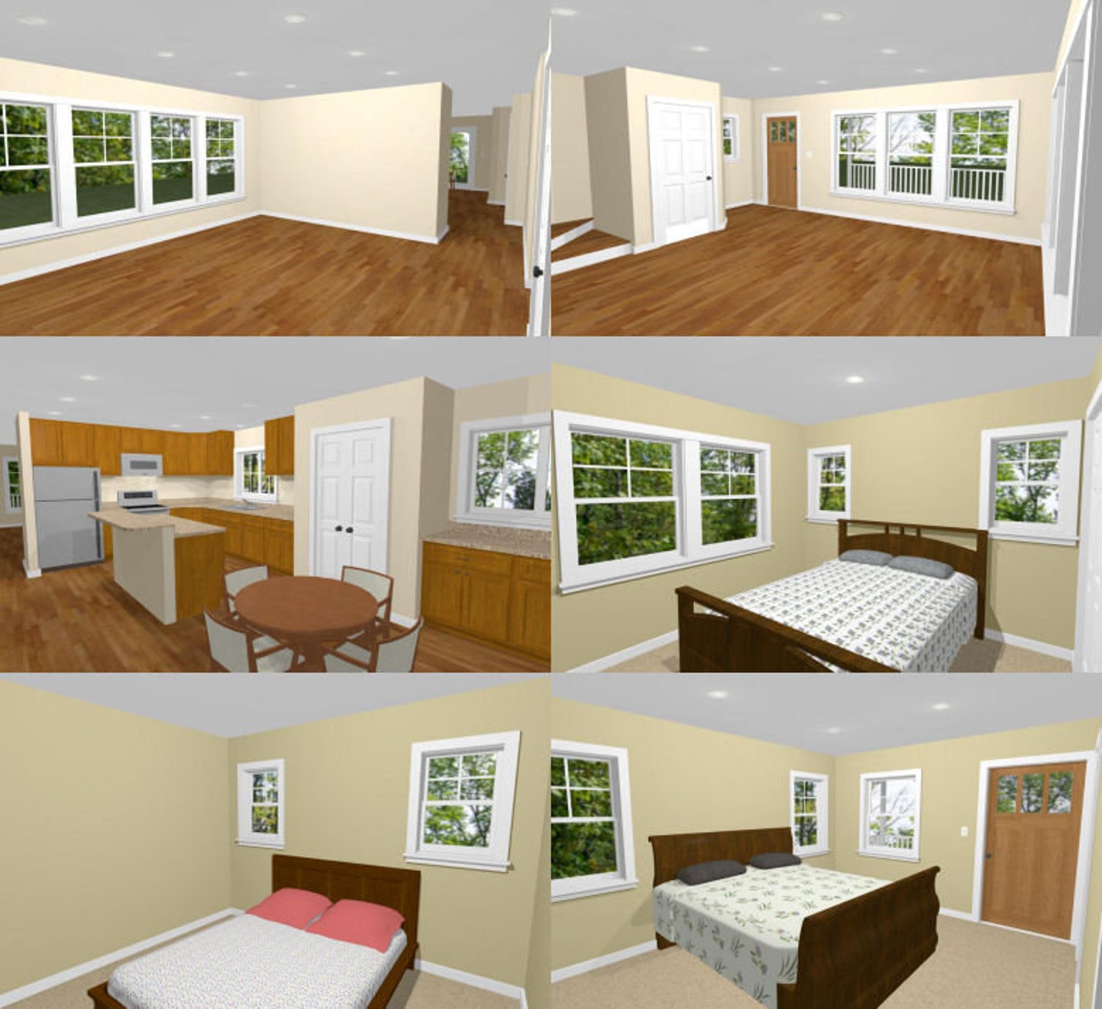 20x42 House 3 Bedroom 2.5 Bath 1550 Sq Ft PDF Floor - Etsy