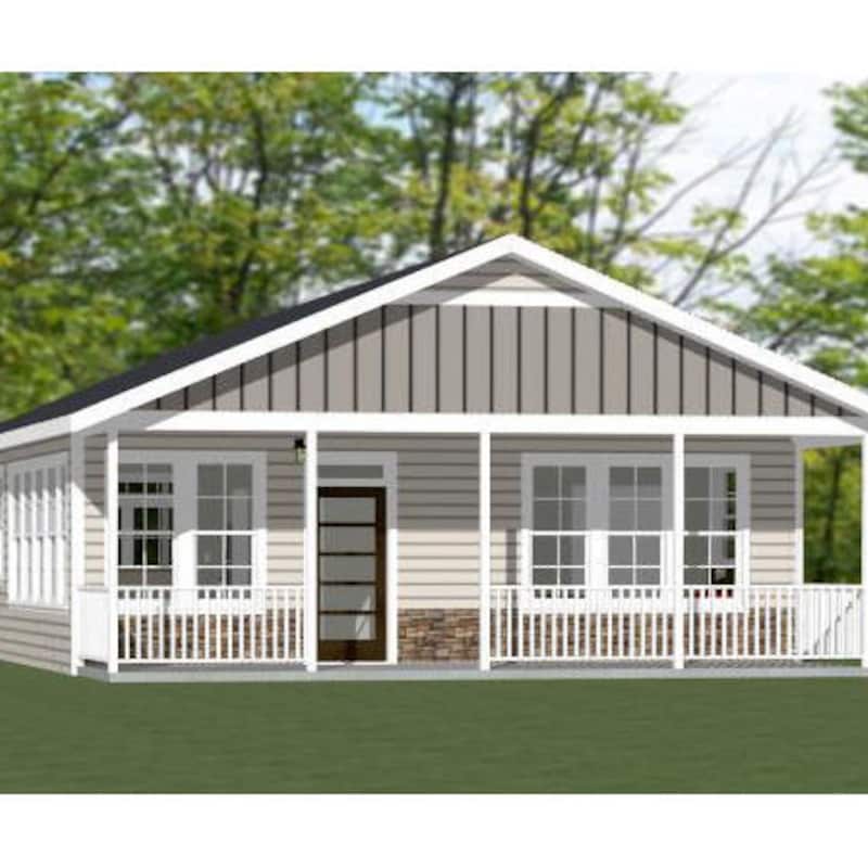 32x32 House Plan - Etsy