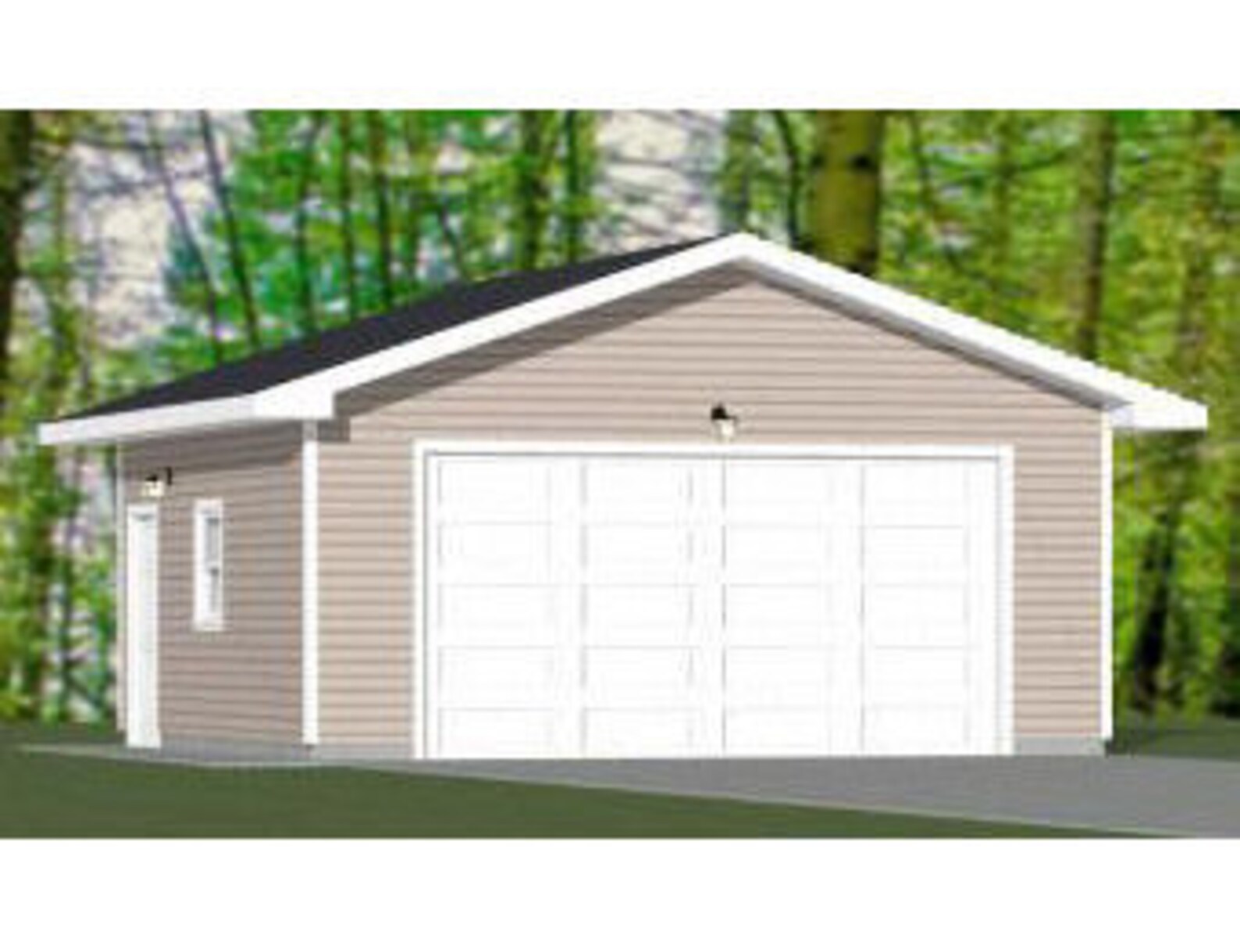 22x20 2-car Garage -- 440 Sq Ft -- PDF Floor Plan -- Instant Download ...