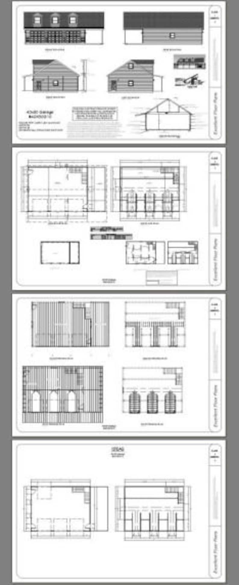 40x30 3-car Garage -- 1,894 Sq Ft -- PDF Floor Plan -- Instant Download ...