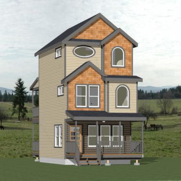 16x24 Tiny House Floor Plans - Etsy