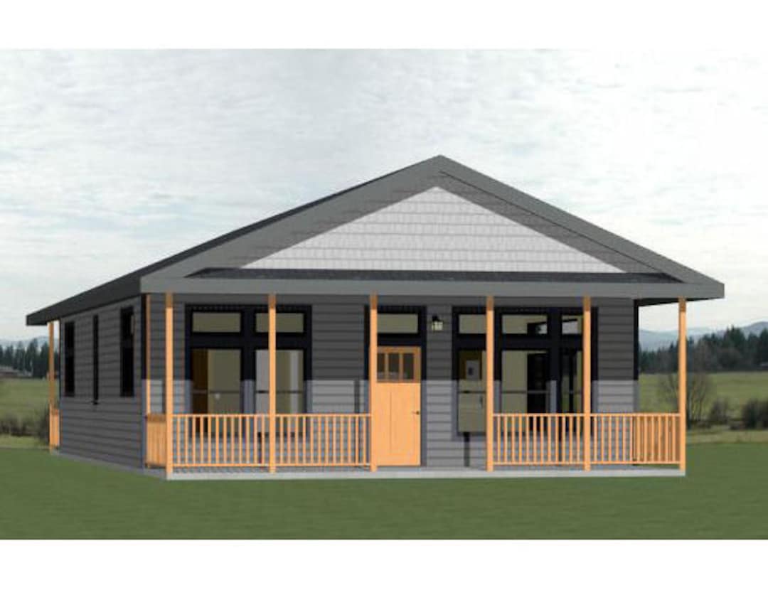 28x40 House -- 2-bedroom 2-bath -- 1,120 Sq Ft -- PDF Floor Plan ...