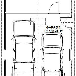 20x36 2-car Garages -- 1,128 Sq Ft -- PDF Floor Plan -- Instant ...