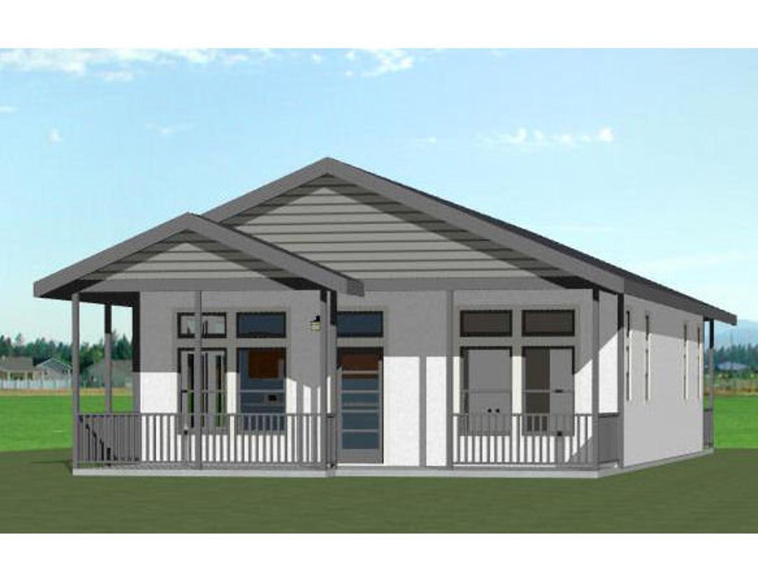 28x40 House -- 2-bedroom 2-bath -- 1,120 Sq Ft -- PDF Floor Plan ...