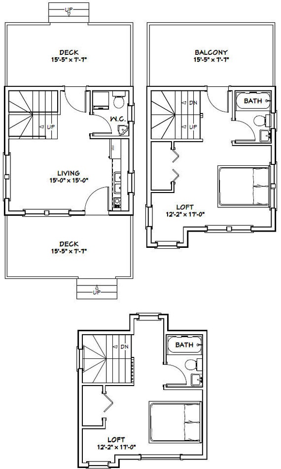 16x16 Tiny House 697 Sqft PDF Floor Plan 2 Bedroom Model 20A Heimwerker 16x16-tiny-house-697-sqft-pdf-floor-plan-2-bedroom-model-20a-heimwerker