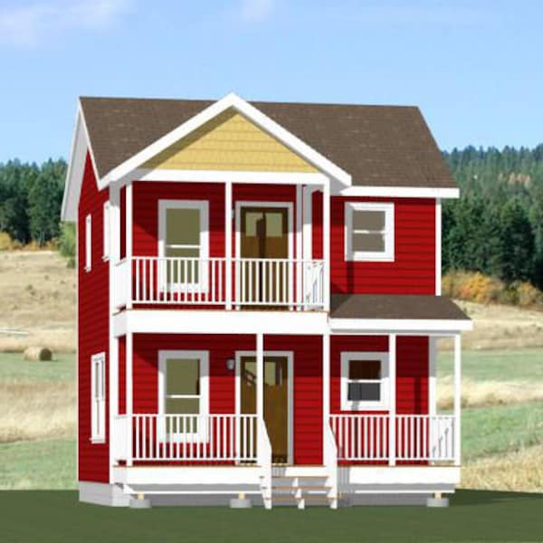 16x20 House Plan - Etsy