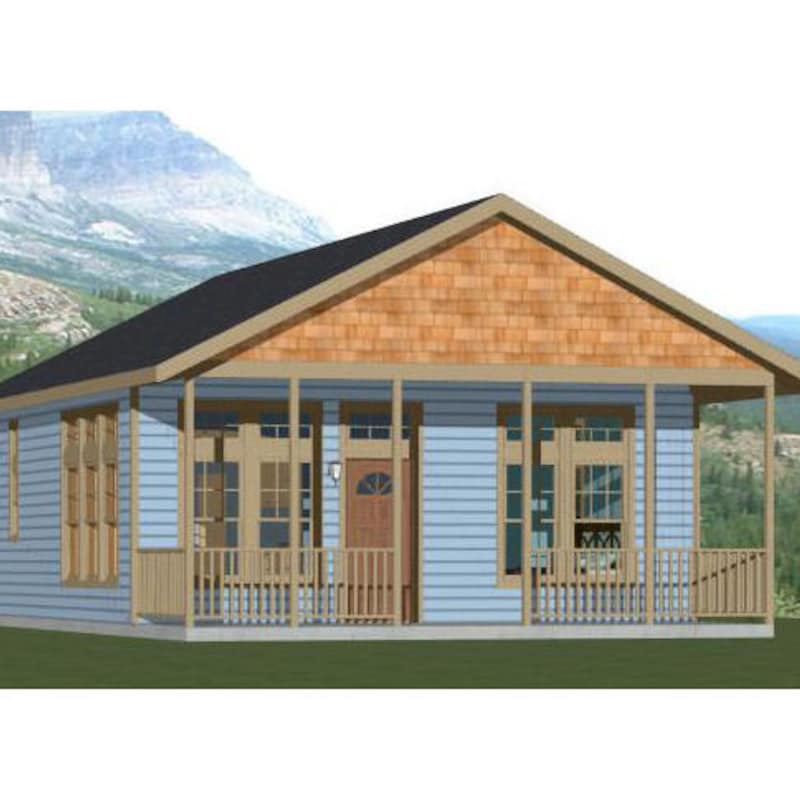Small House Plans 24x30 - Etsy UK