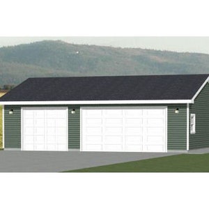36x28 2-car Garage -- 1,008 Sq Ft -- PDF Floor Plan -- Instant Download ...