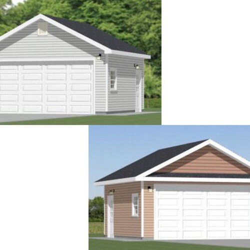 20x36 2-car Garages 720 Sq Ft 8ft Walls PDF Floor - Etsy