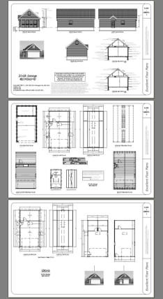 20x36 2-car Garages 1,128 Sq Ft 9ft Walls PDF Floor Plan Instant ...