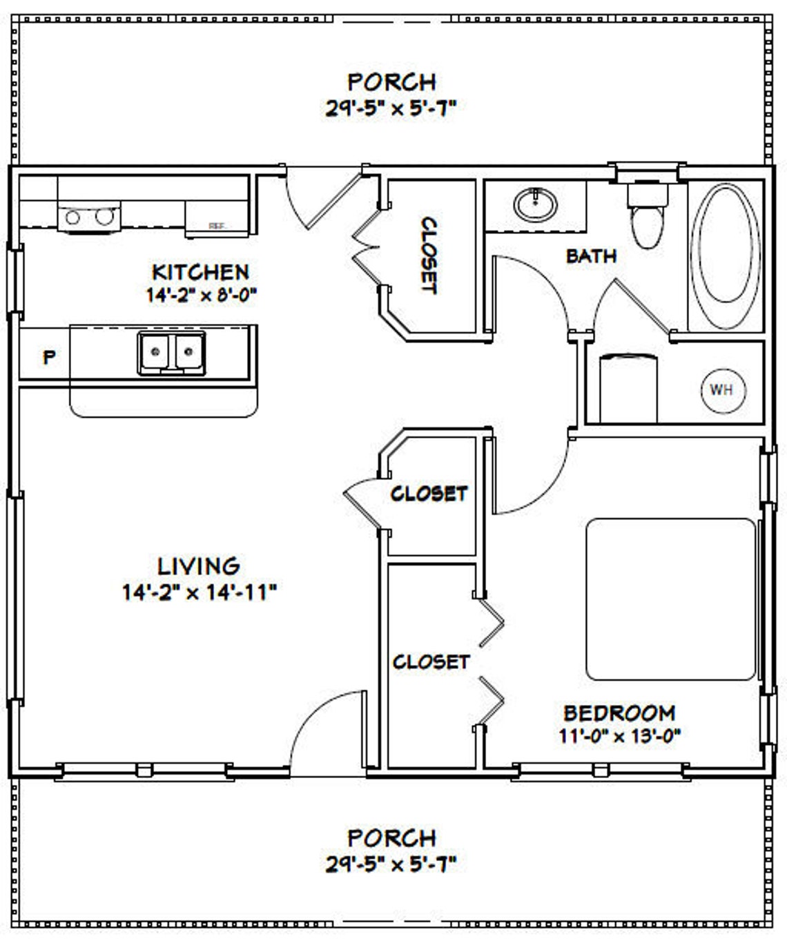 30x24 House 1-bedroom 1-bath 720 Sq Ft PDF Floor Plan - Etsy Canada 30x24 House 1-bedroom 1-bath 720 Sq Ft PDF Floor Plan - Etsy Canada