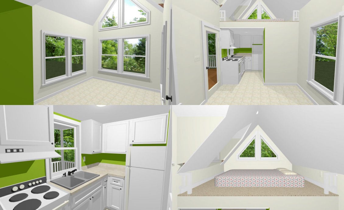 20x10 Tiny House -- 1-bedroom 1-bath -- 281 Sq Ft -- PDF Floor Plan ...