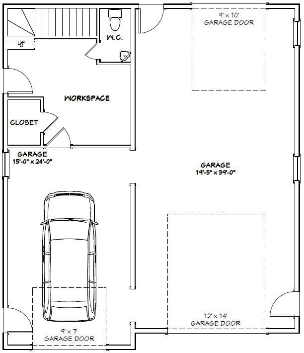 36x42 House 1-bedroom 1.5-bath 853 Sq Ft PDF Floor - Etsy Canada